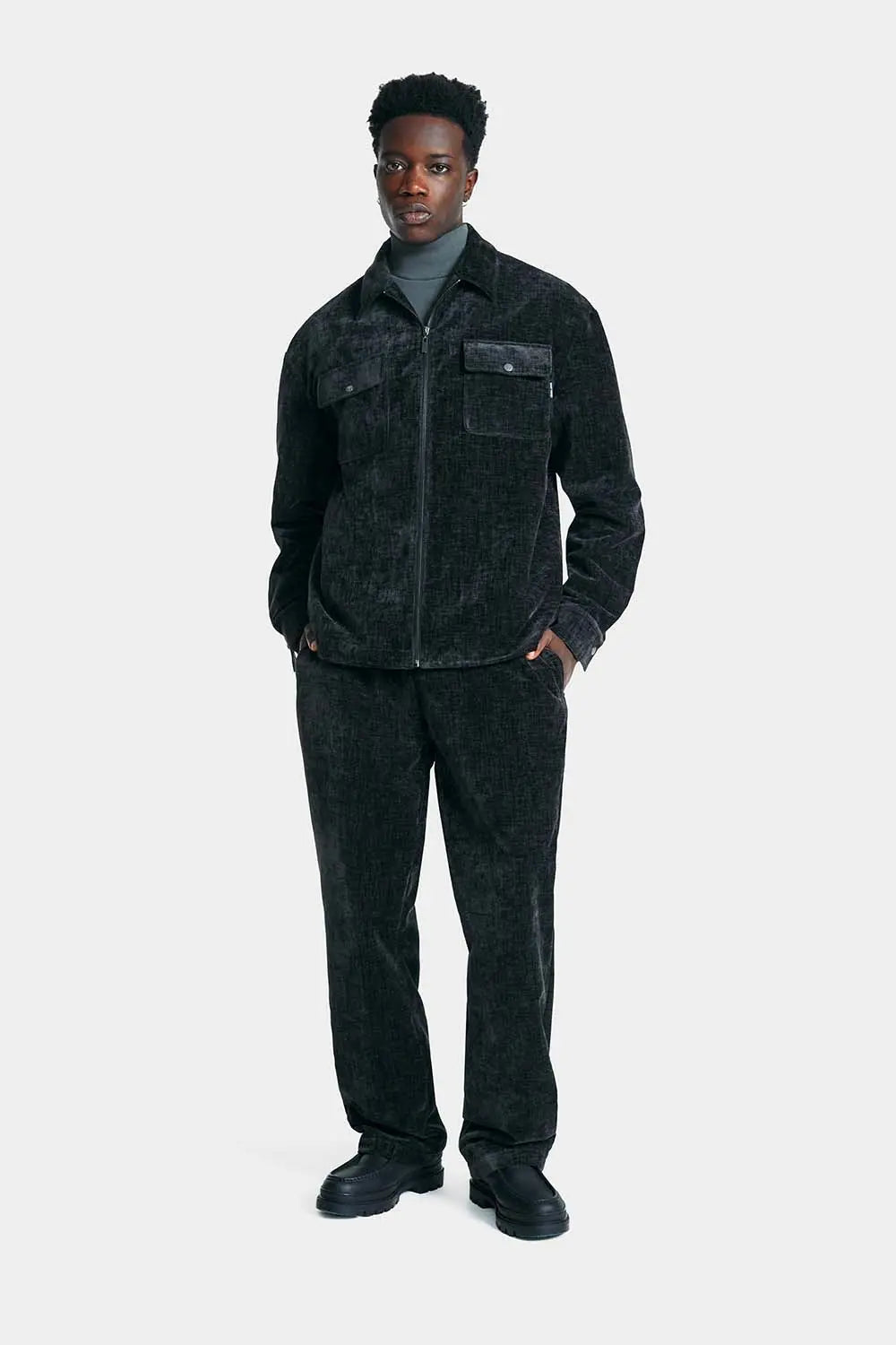 Black Zuri Velvet Pants | American Rag Cie